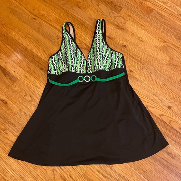 Swimsuits For All | Swim | Printed Vneck Swim Dress | Poshmark